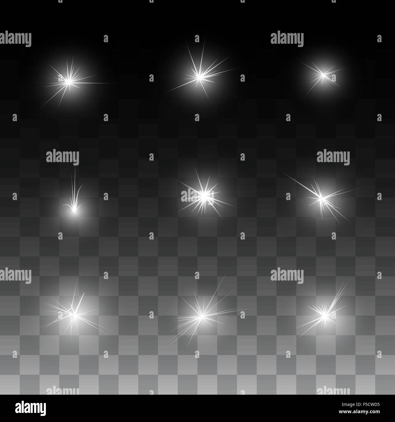 Glow shine stars Stock Vector Image & Art - Alamy