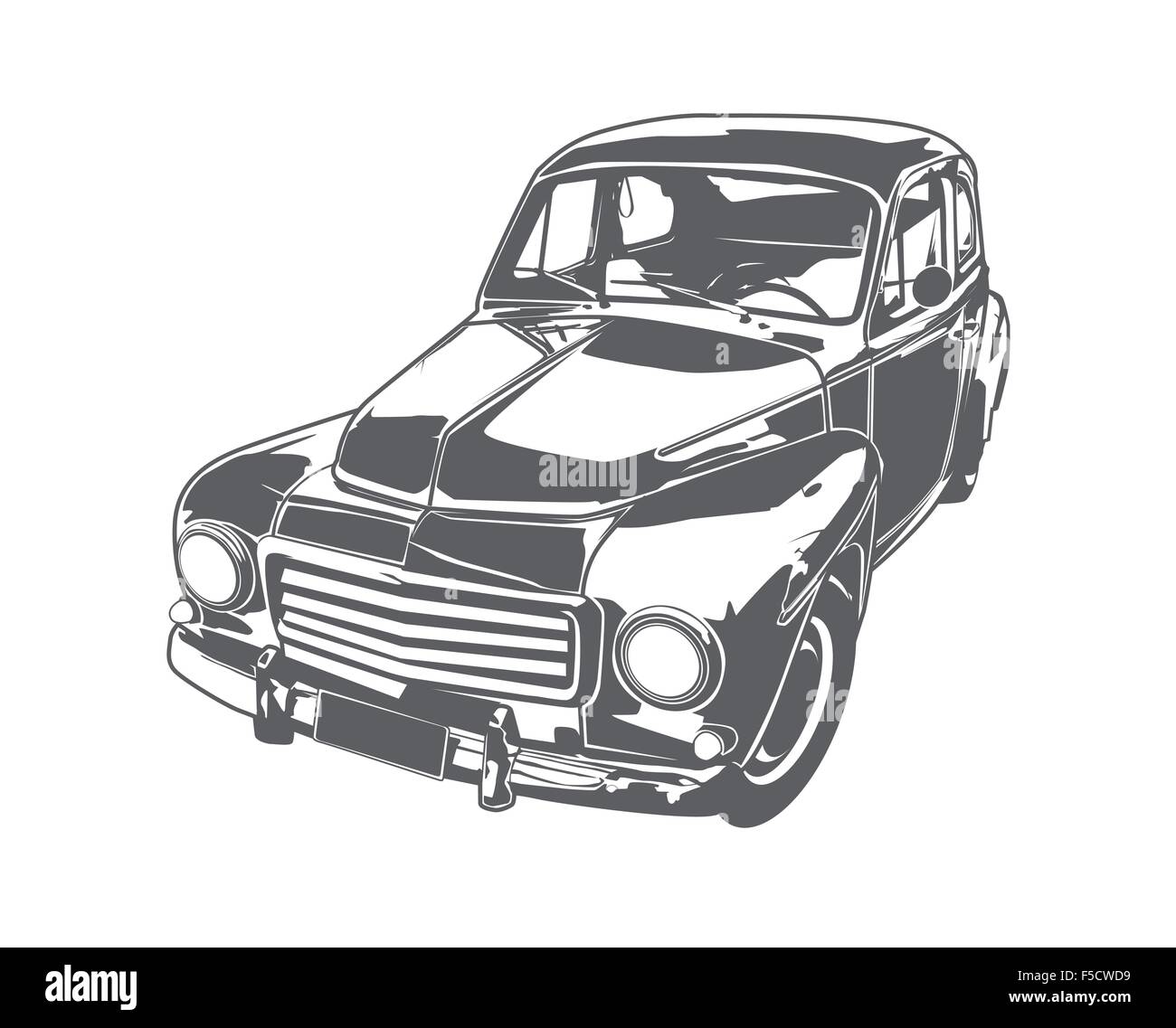 Retro car vector Stock Vector Image & Art - Alamy