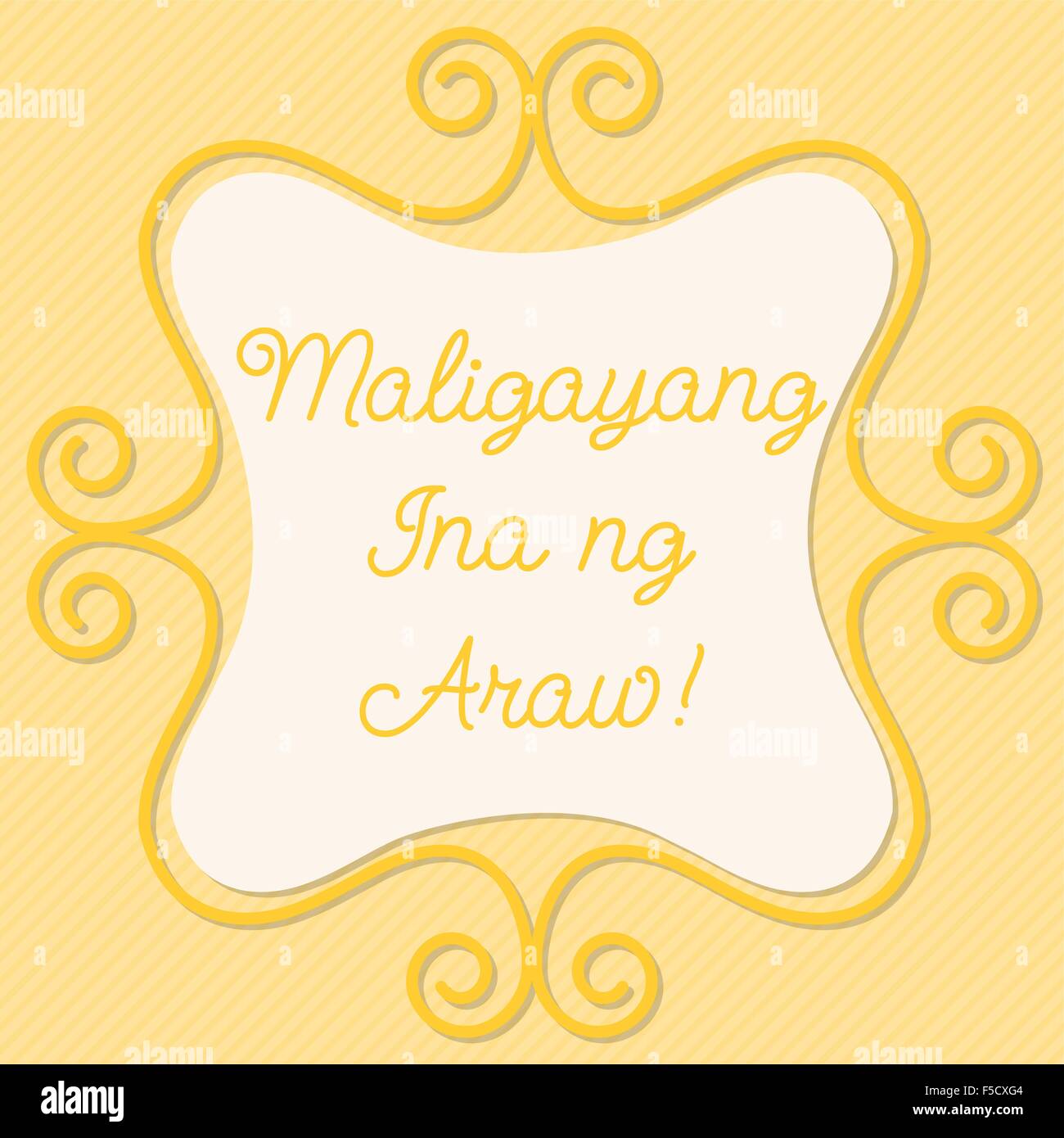 Tagalog doodle frame card in vector format Stock Vector Image & Art - Alamy