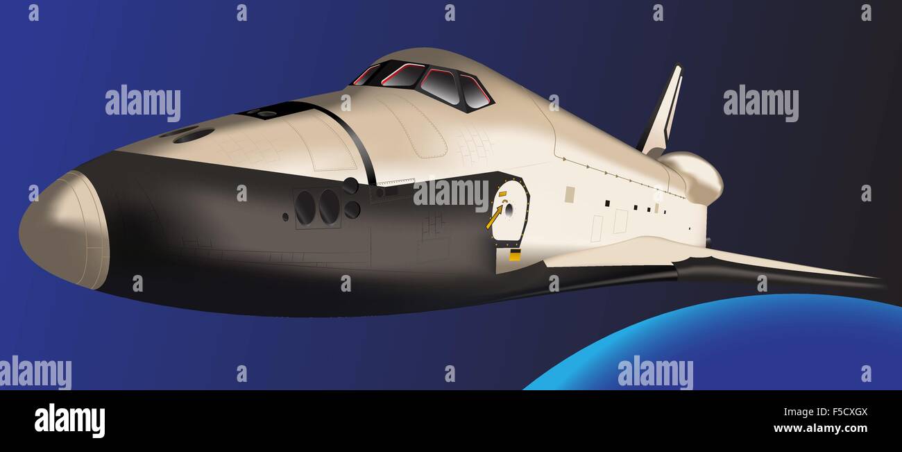 Space shuttle vector Stock Vector Image & Art - Alamy