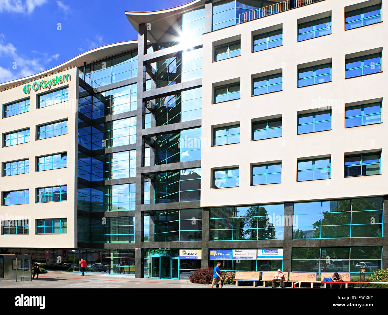 Modern office buildings in Prague Stock Photo - Alamy