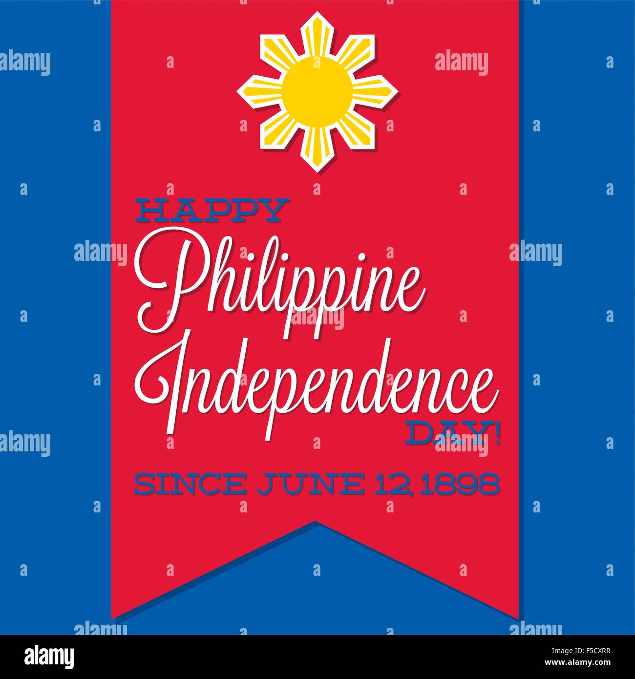 Philippine Independence Day card in vector format Stock Vector Image ...