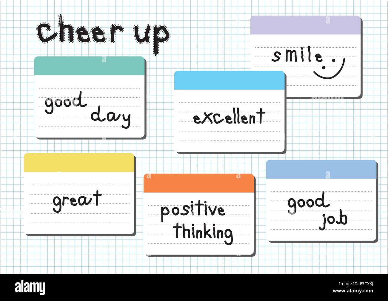 Paper positive Stock Vector Images - Alamy