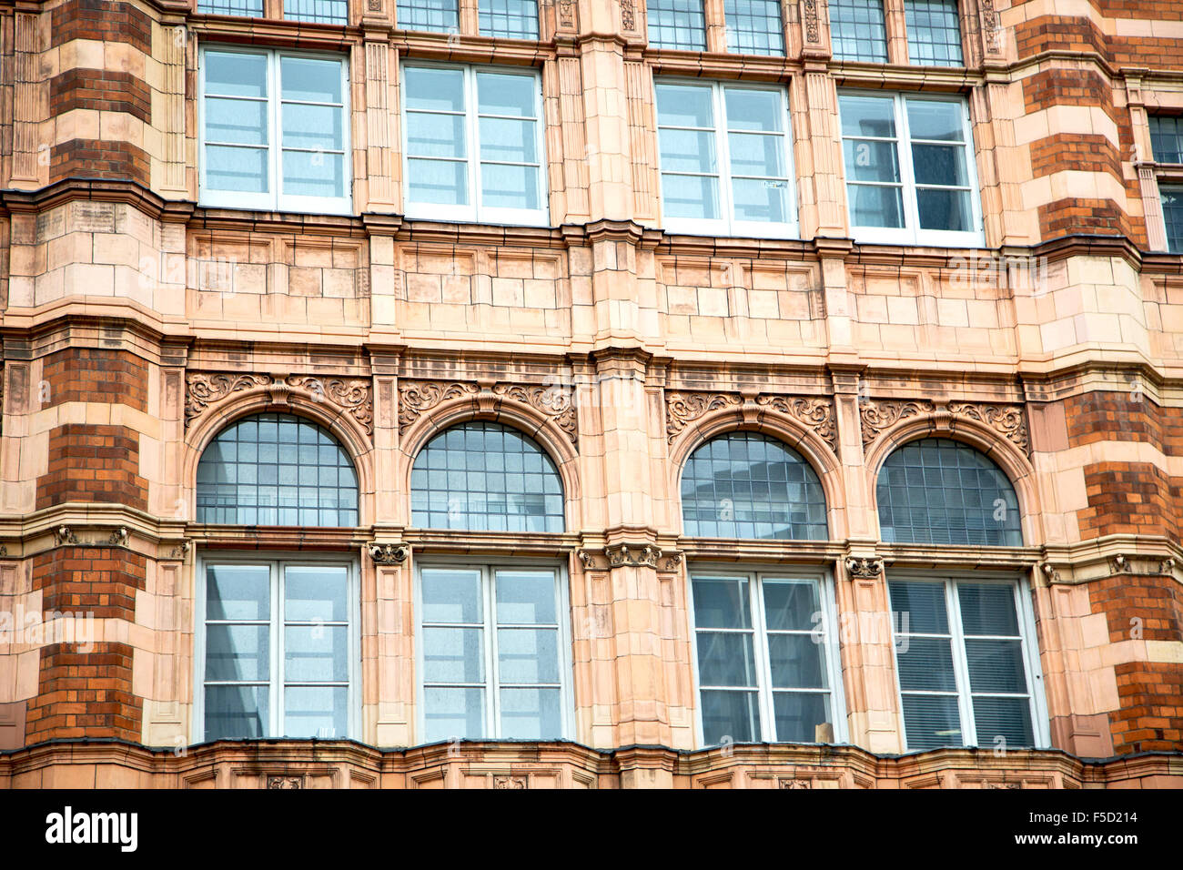 in europe london old red brick wall and historical window Stock Photo ...