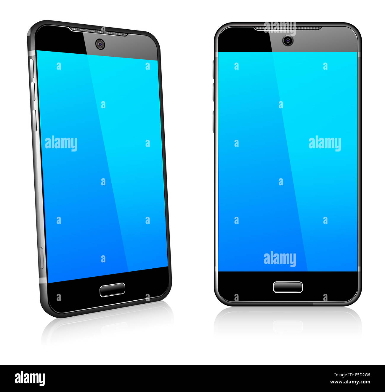 Mobile phone smartphone connected Cut Out Stock Images & Pictures - Alamy