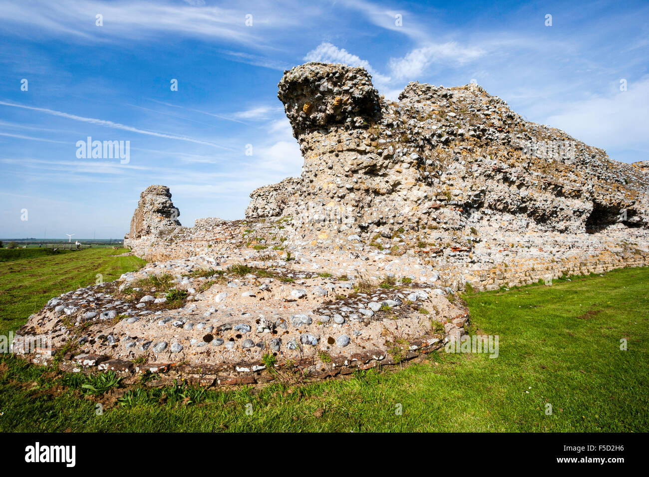 Richborough Roman castle, a 4th century Saxon shore fort, Rutupiae ...