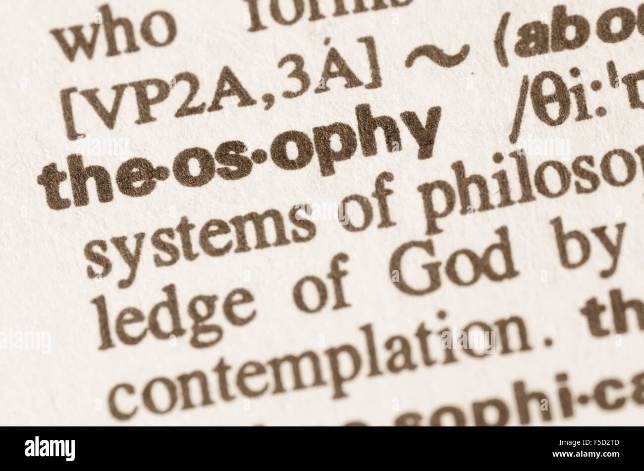 Theosophy hi-res stock photography and images - Alamy