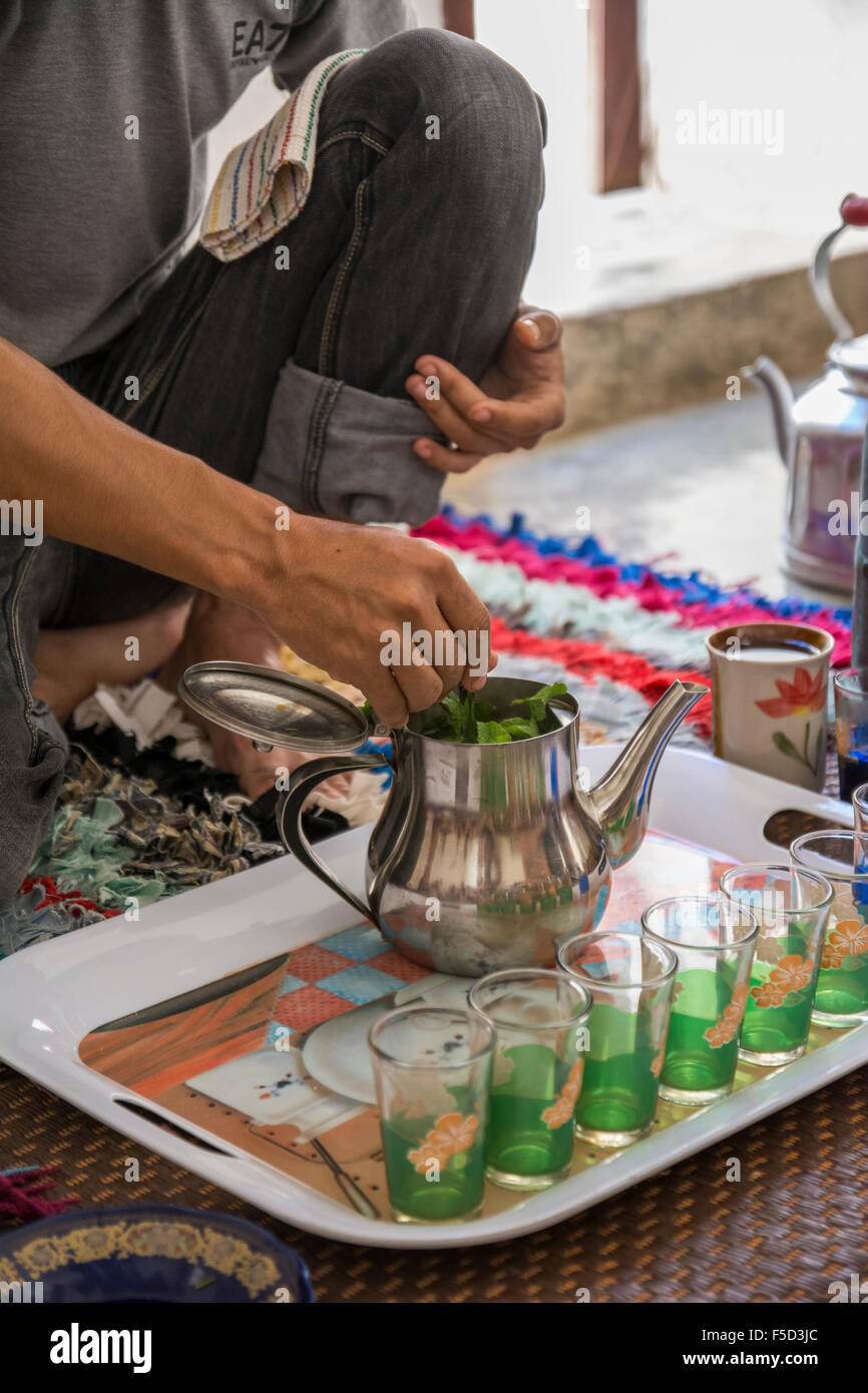 The traditional tea making ritual followed by a delicious Berber ...