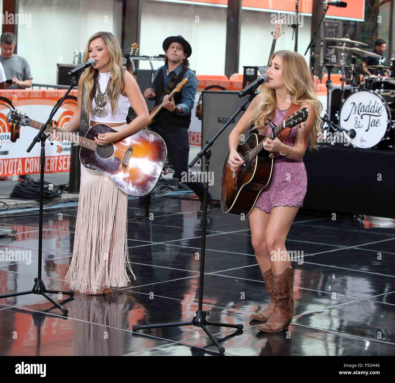 Maddie & Tae performing live on NBC's Today show as part of the Toyota ...
