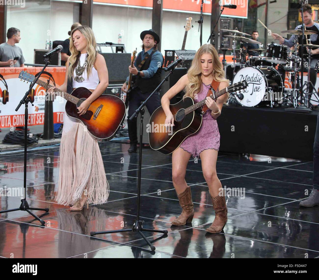 Maddie & Tae performing live on NBC's Today show as part of the Toyota ...