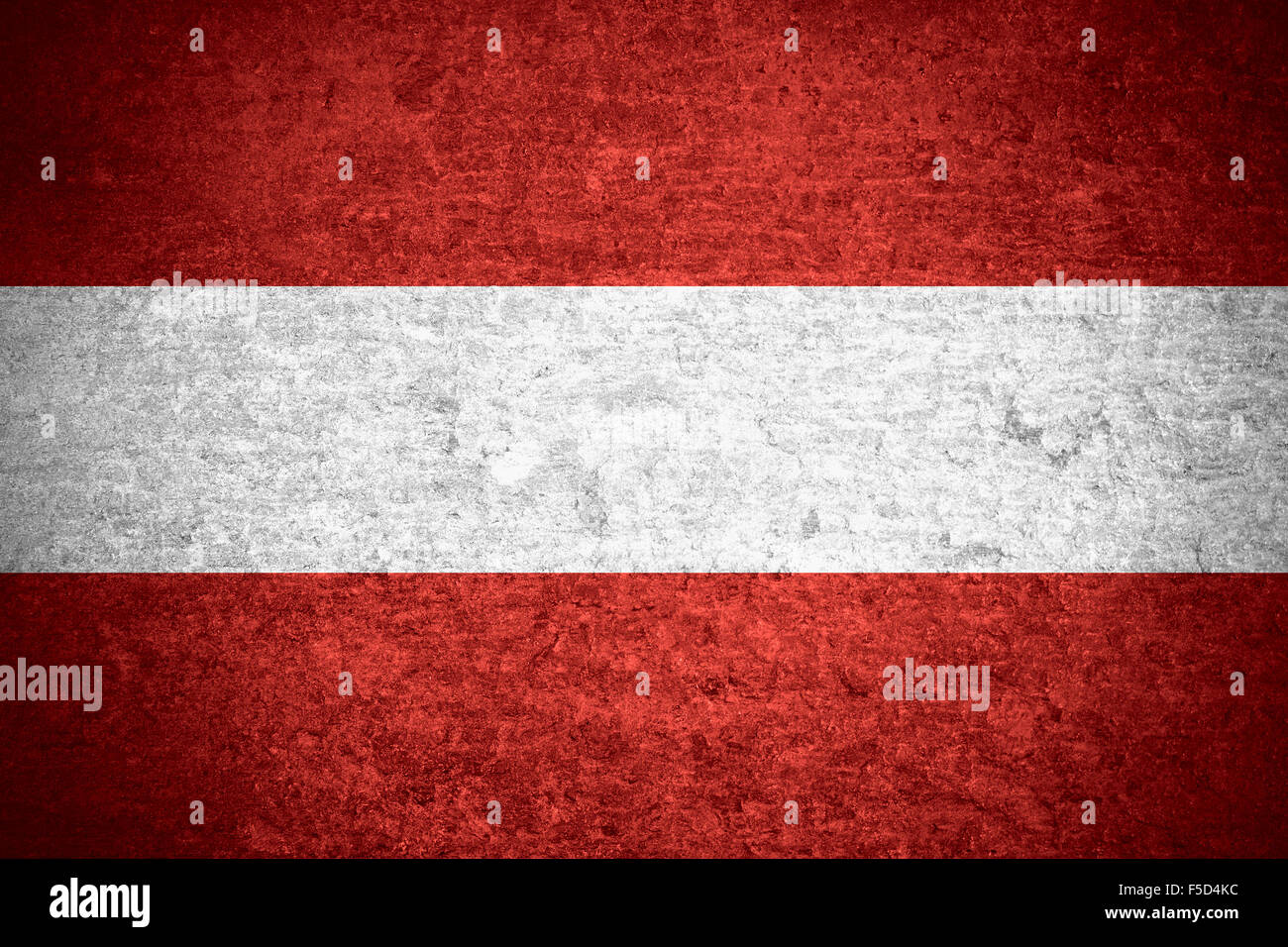 flag of Austria or Austrian banner on old metal texture background ...