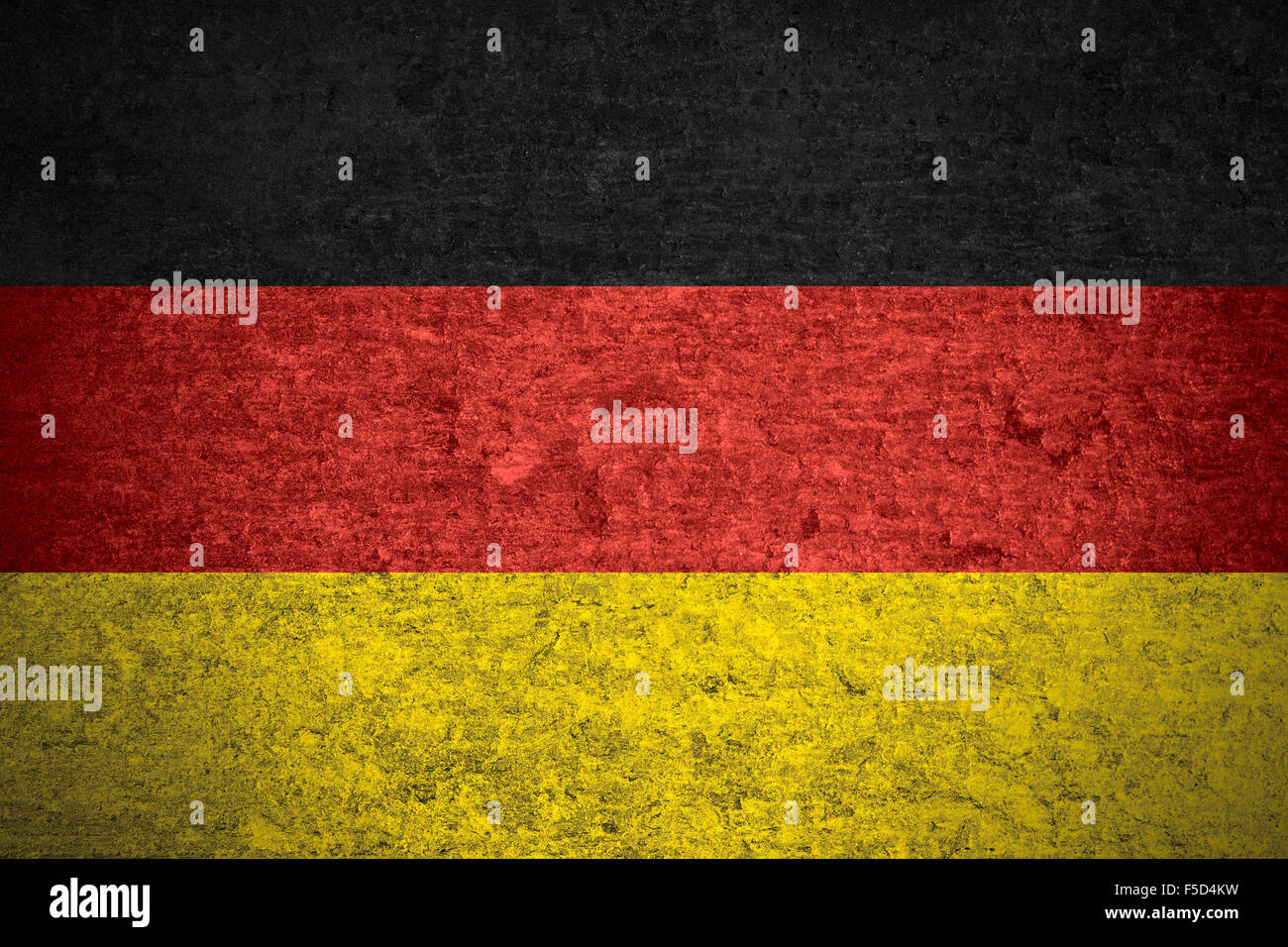 flag of Germany or German banner on old metal texture background Stock ...