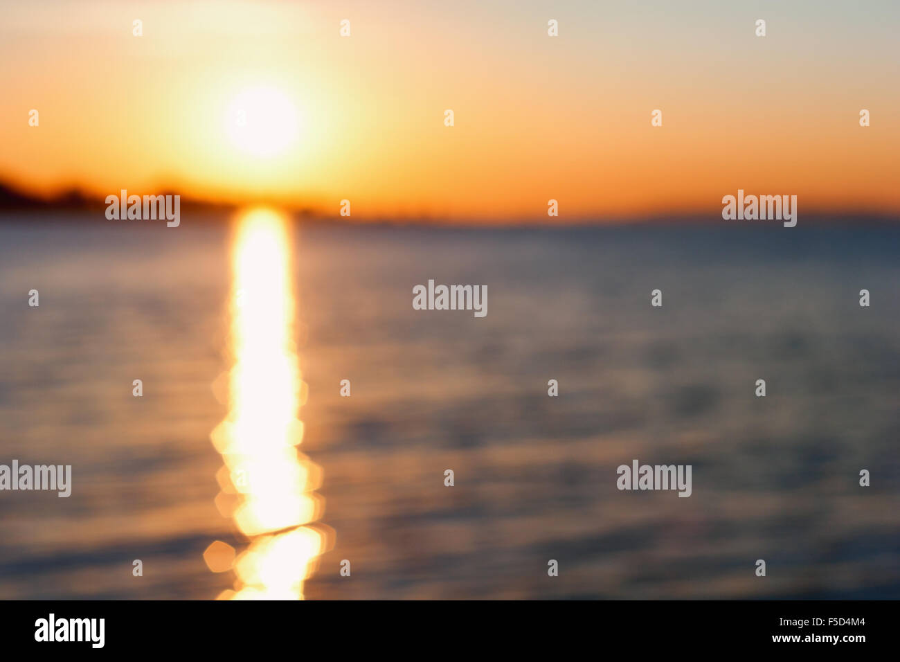 Blurred view beautiful sunset hi-res stock photography and images - Alamy