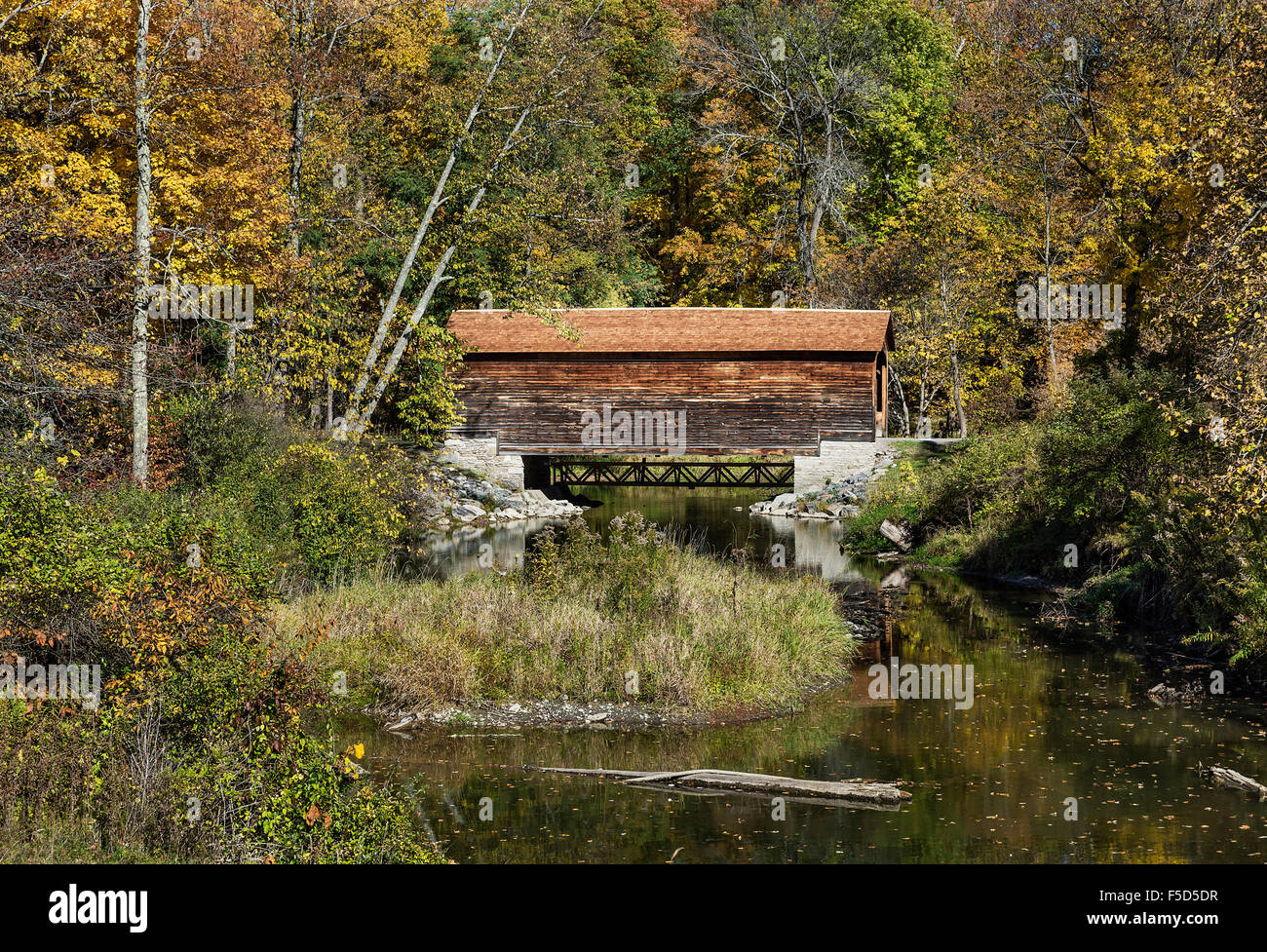 Hyde Hall covered bridge is the oldest existing covered bridge in the ...