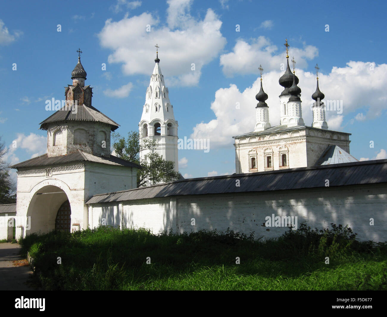 Historical town Suzdal in Russia, Alexandrovskiy monastery Stock Photo ...
