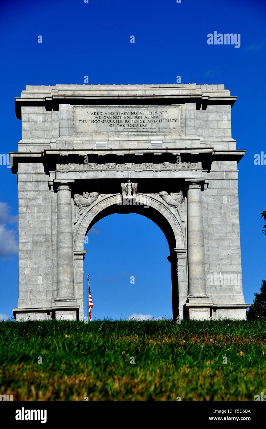 Valley Forge, Pennsylvania: National Memorial Arch erected to ...