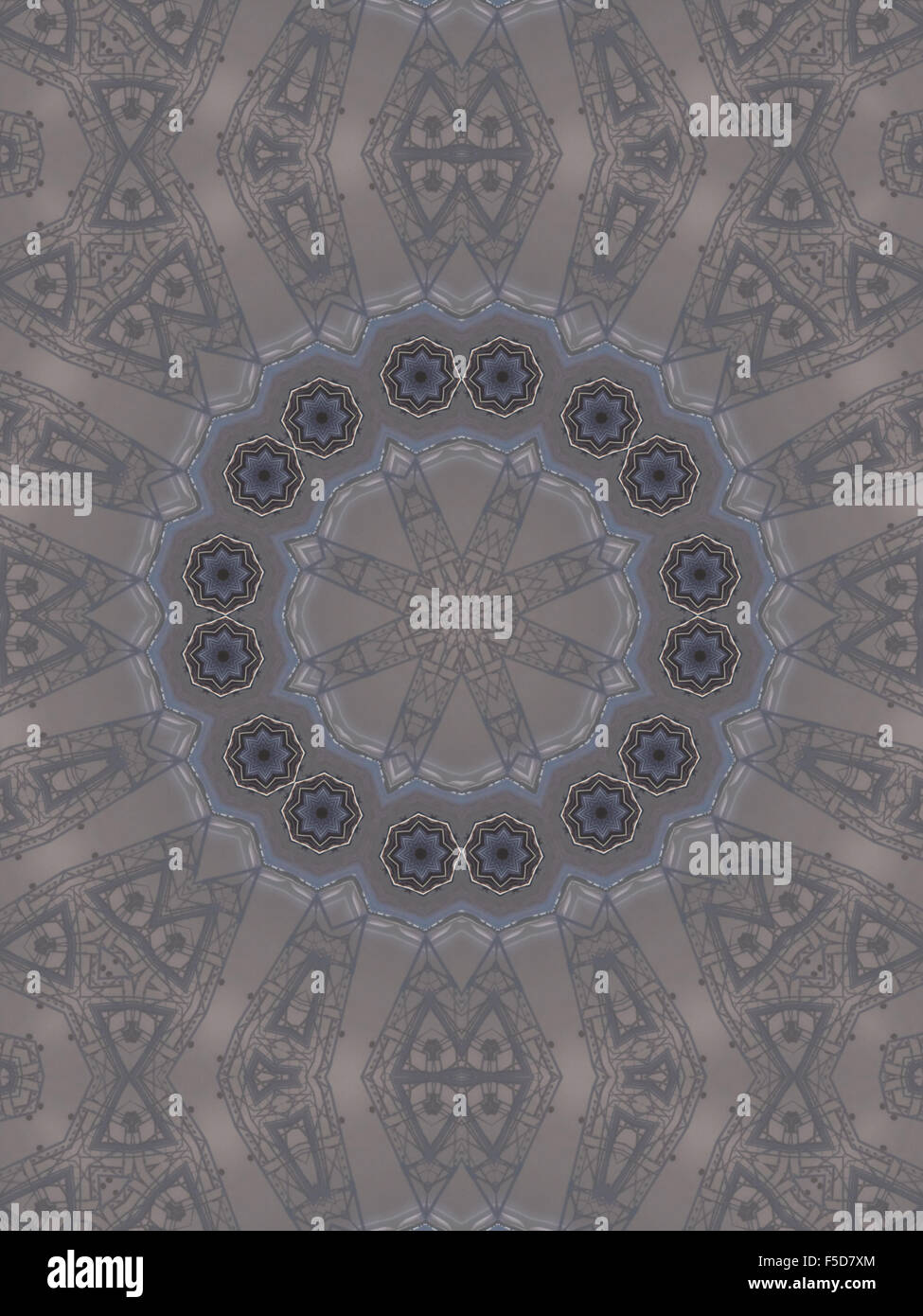 Grey repeating kaleidoscope pattern hi-res stock photography and images ...