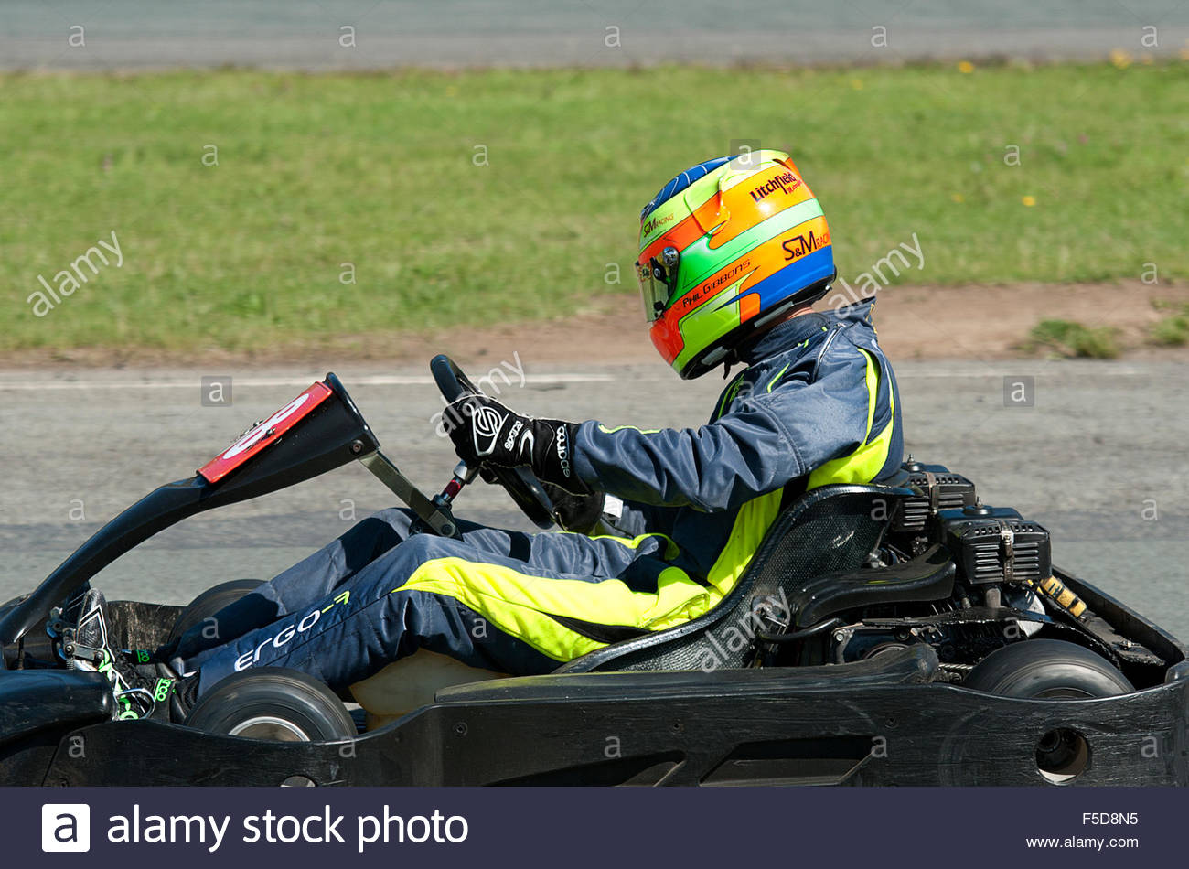 Karting Helmet Stock Photos & Karting Helmet Stock Images - Alamy