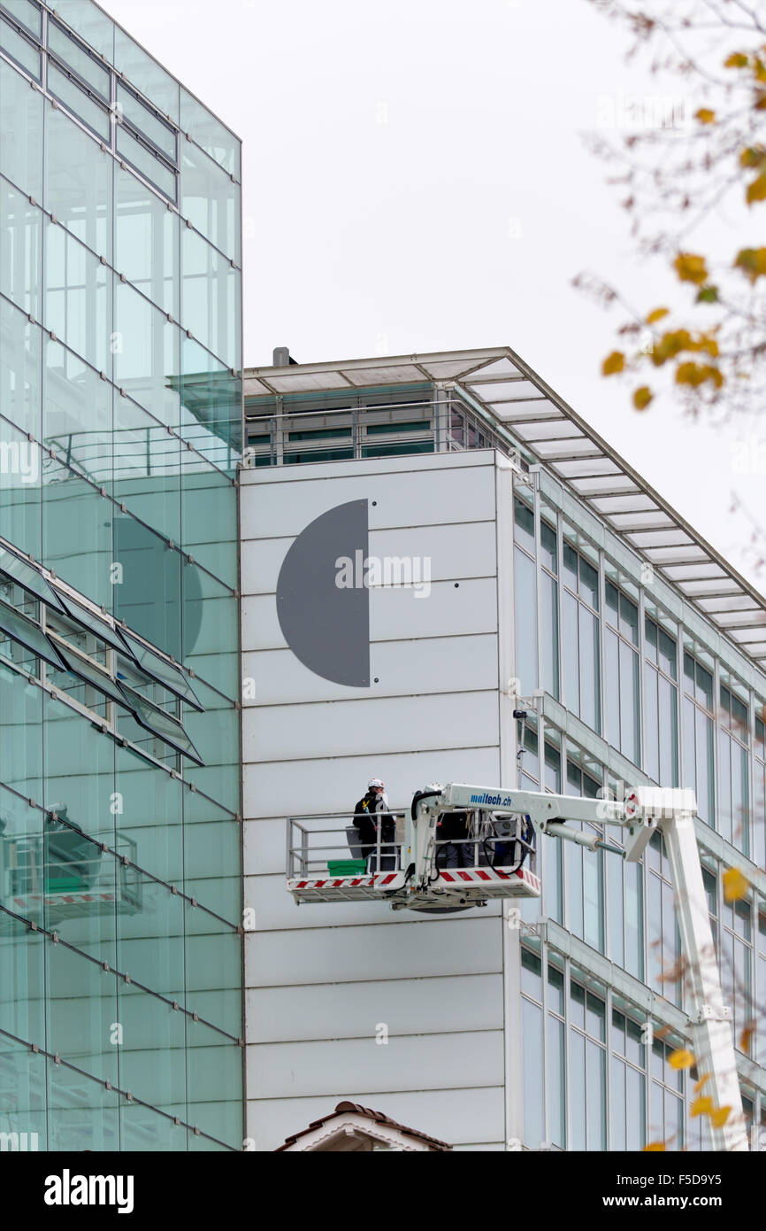 Baden, Switzerland. 2nd November 2015. Installation of the new General ...