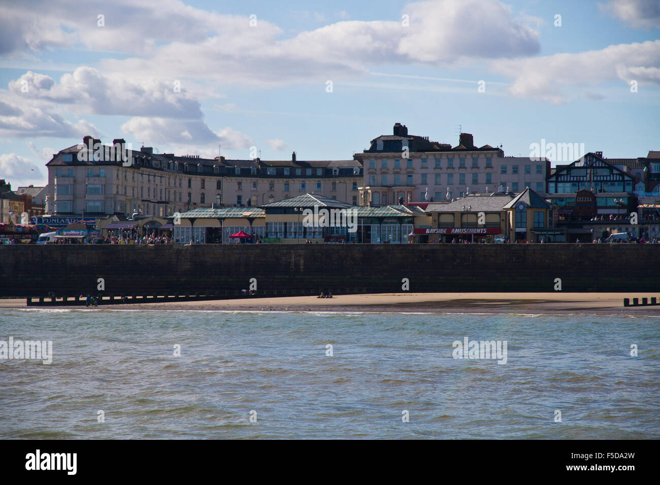 Beachfront scene from sea Stock Photo - Alamy