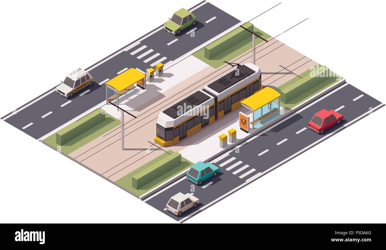 Tramway terminal Stock Vector Images - Alamy