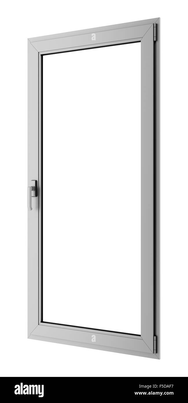 gray metallic window isolated on white background Stock Photo - Alamy
