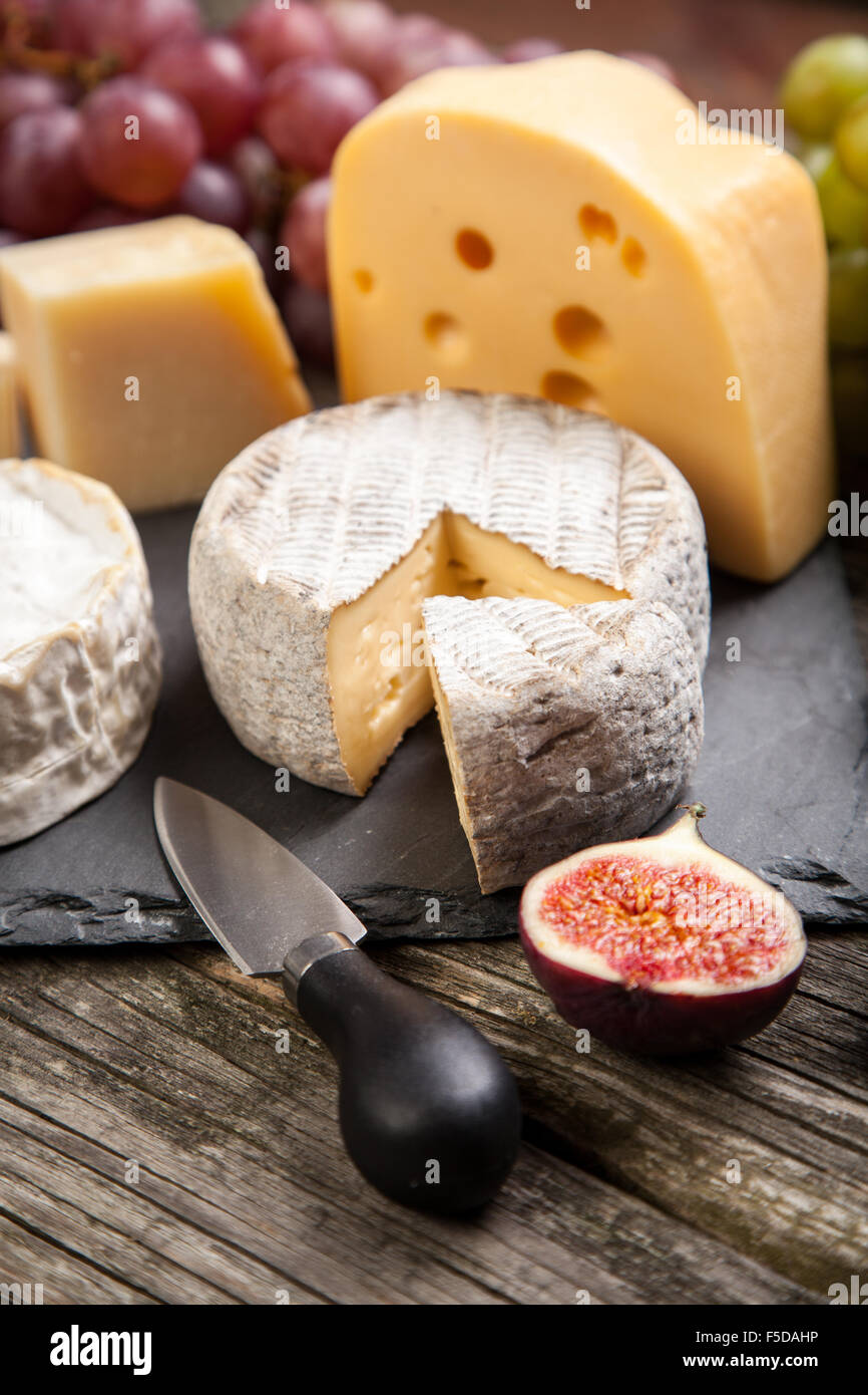 French soft cheese Stock Photo - Alamy