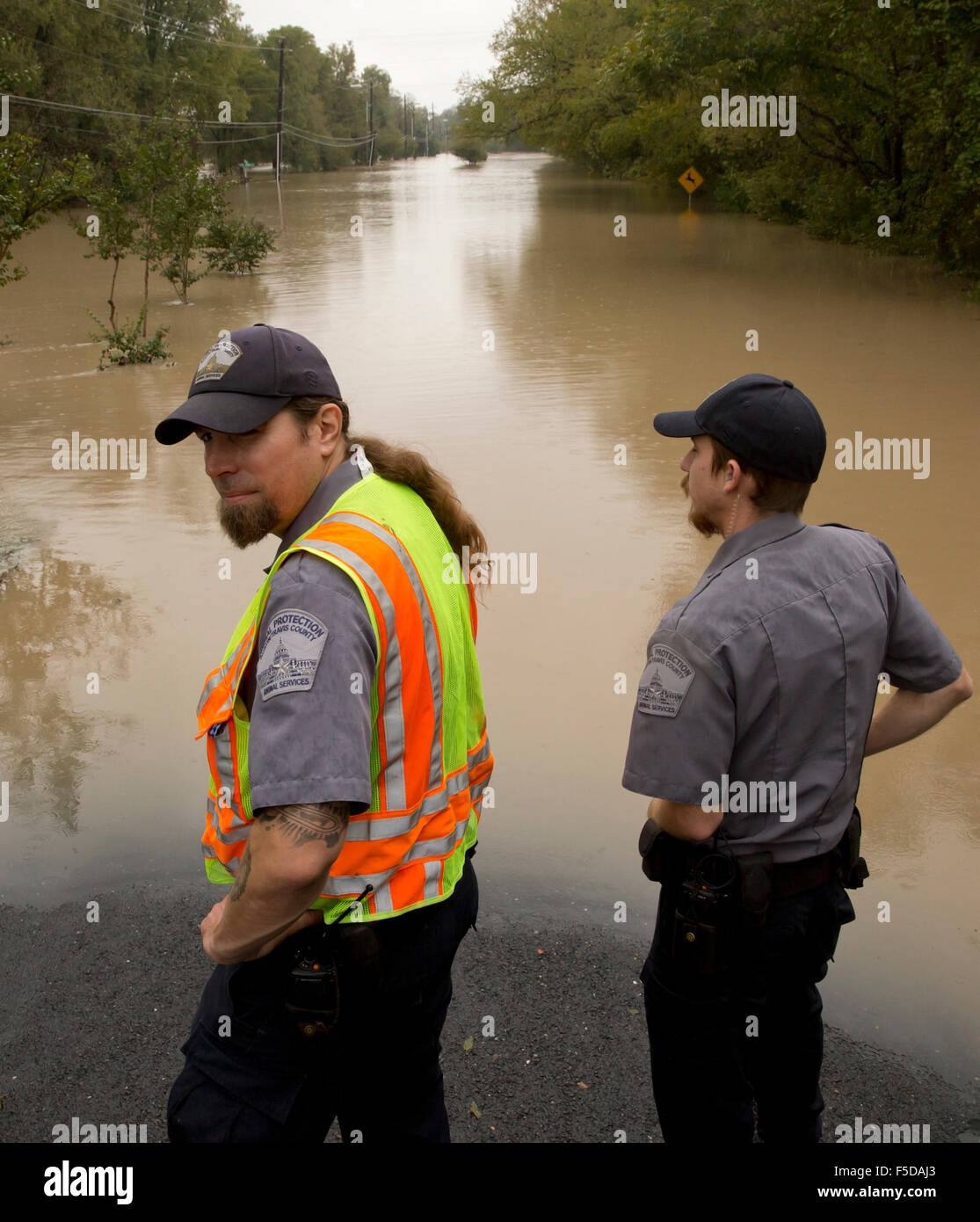 Emergency personal including police and fire-fighters on hand and ...