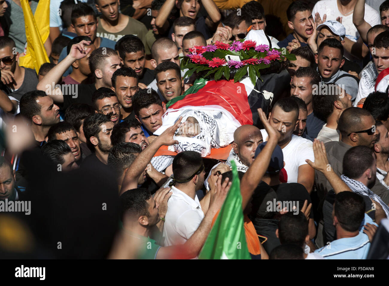 Qatana, West Bank, Palestinian Territory. 2nd Nov, 2015. Palestinians ...