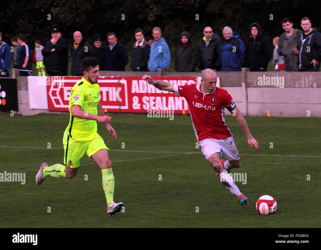 Salford City FC playing Southport in the F A Cup, Action from the game ...