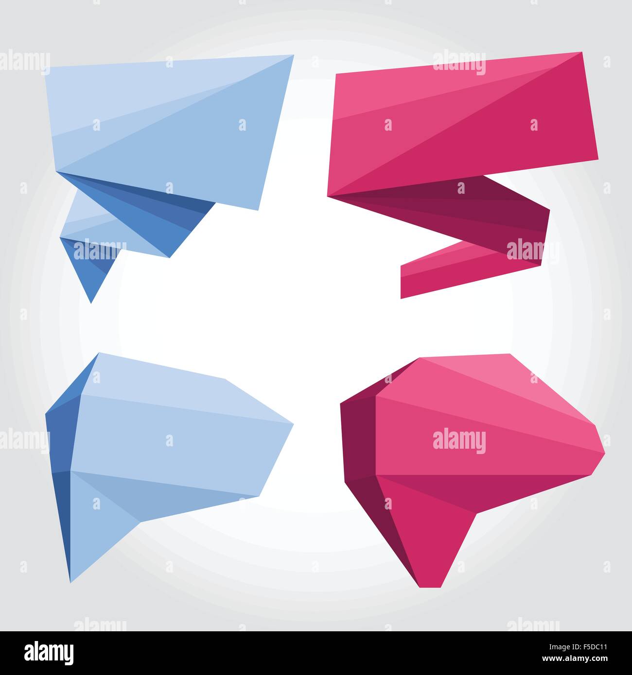 Speech bubbles origami Stock Vector Image & Art - Alamy