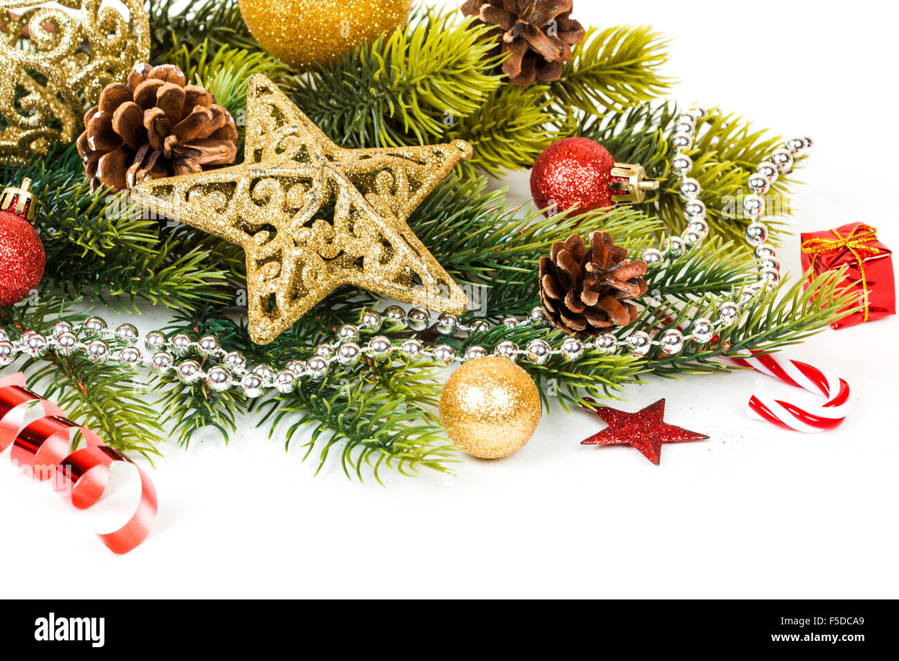 Christmas background with stars and tree Stock Photo - Alamy