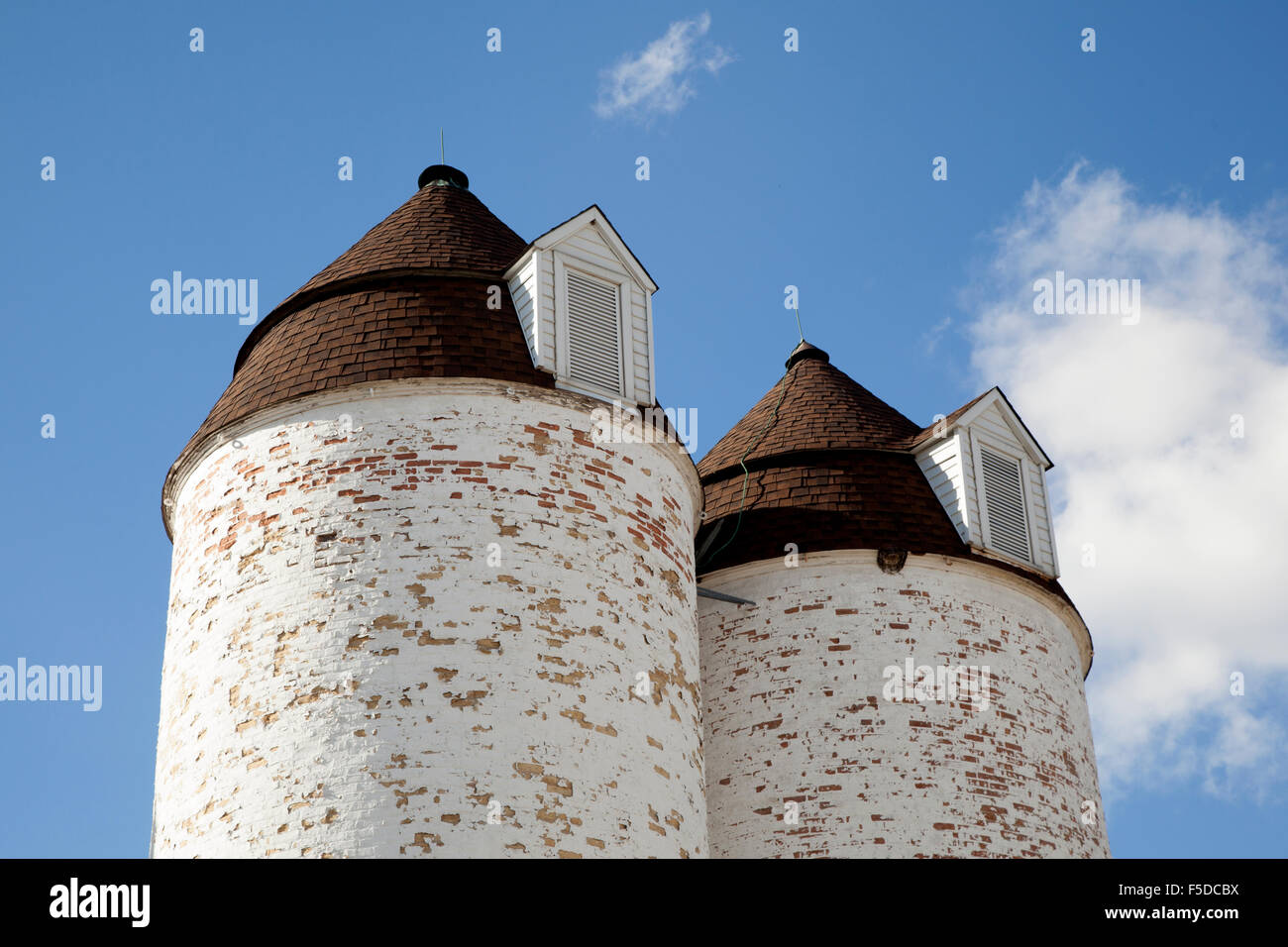 white brick towers Stock Photo - Alamy