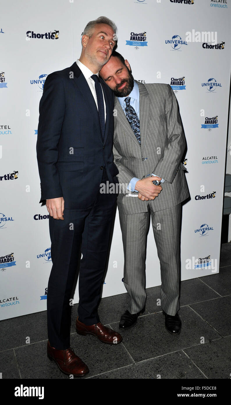 London, UK. Matt Everitt & Shaun Keaveny at the Chortle Awards at ...