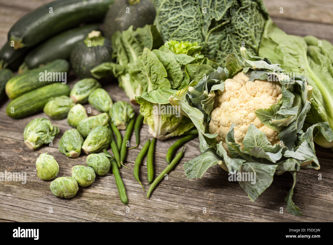 Assortment of green vegetables Stock Photo - Alamy