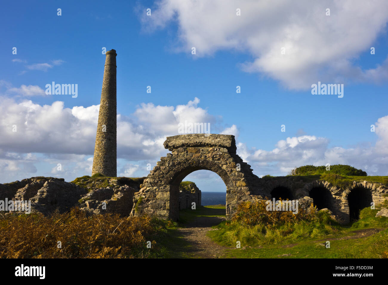 arsenic works Botallack old tine mines Stock Photo - Alamy
