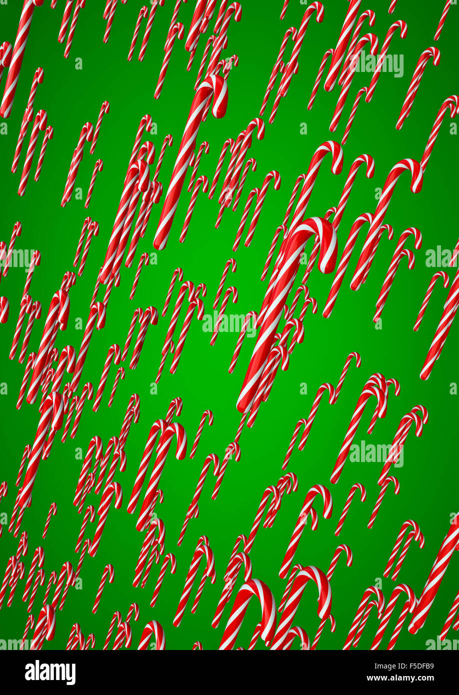 Candy cane rain / 3D render of christmas candy canes raining down Stock ...