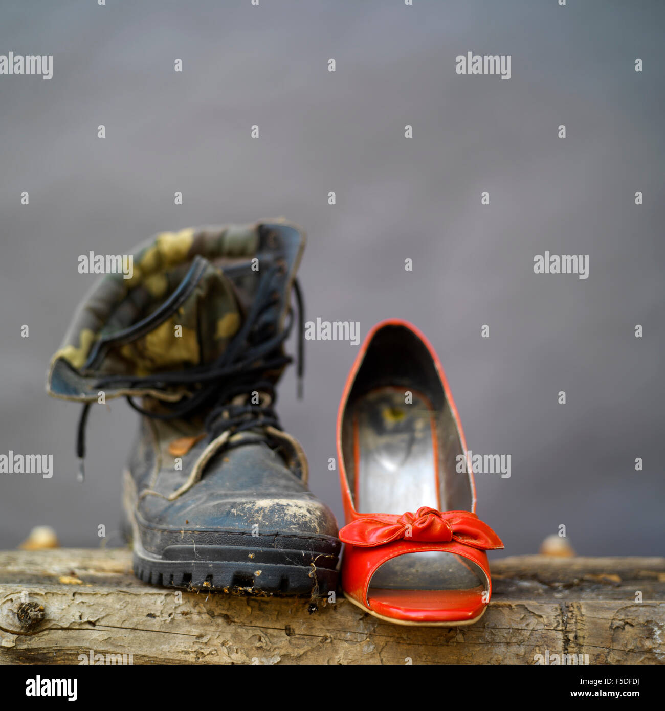 Scruffy boots hi-res stock photography and images - Alamy