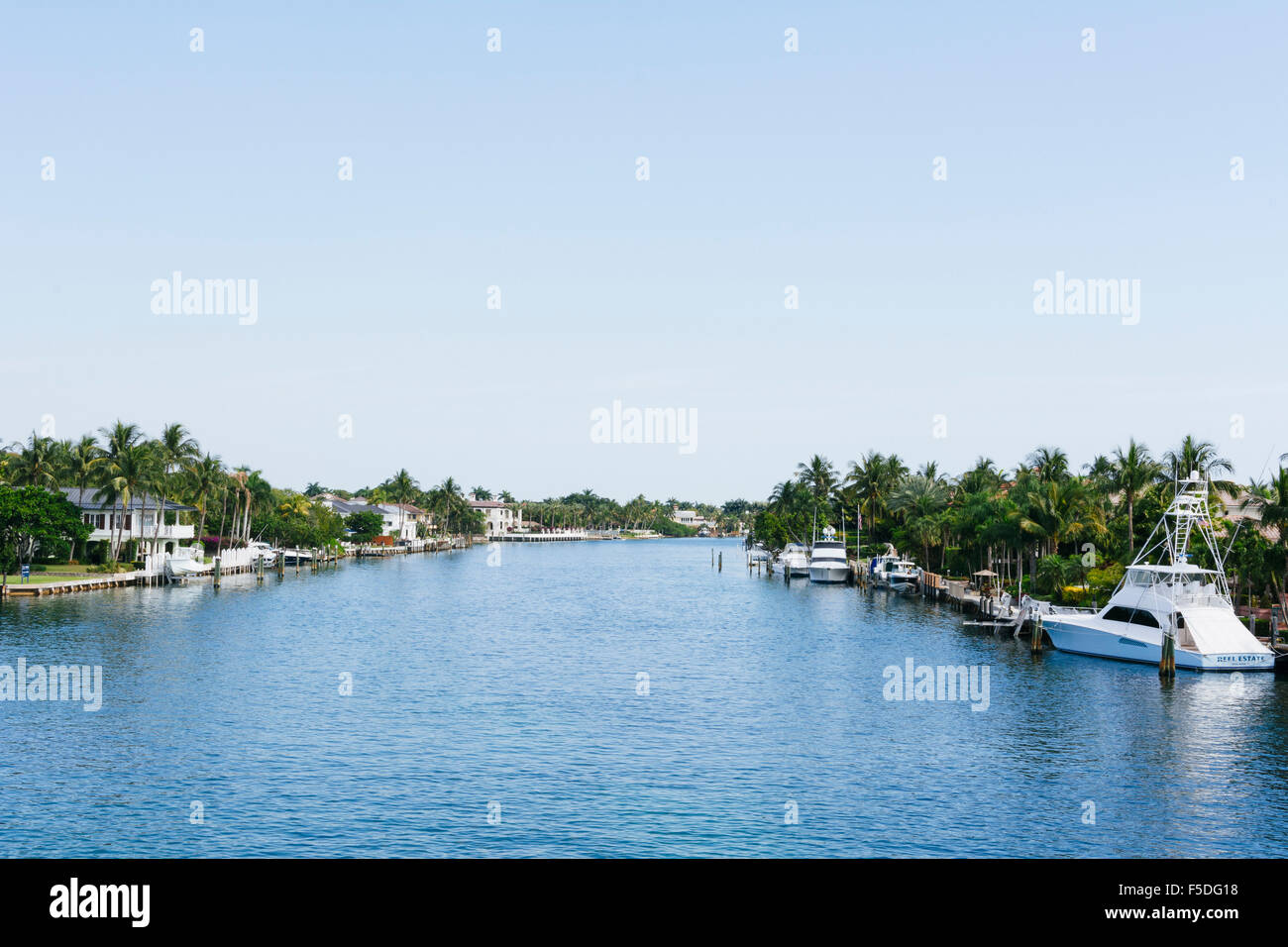 Intracoastal waterway. Boca Raton. Florida Stock Photo - Alamy