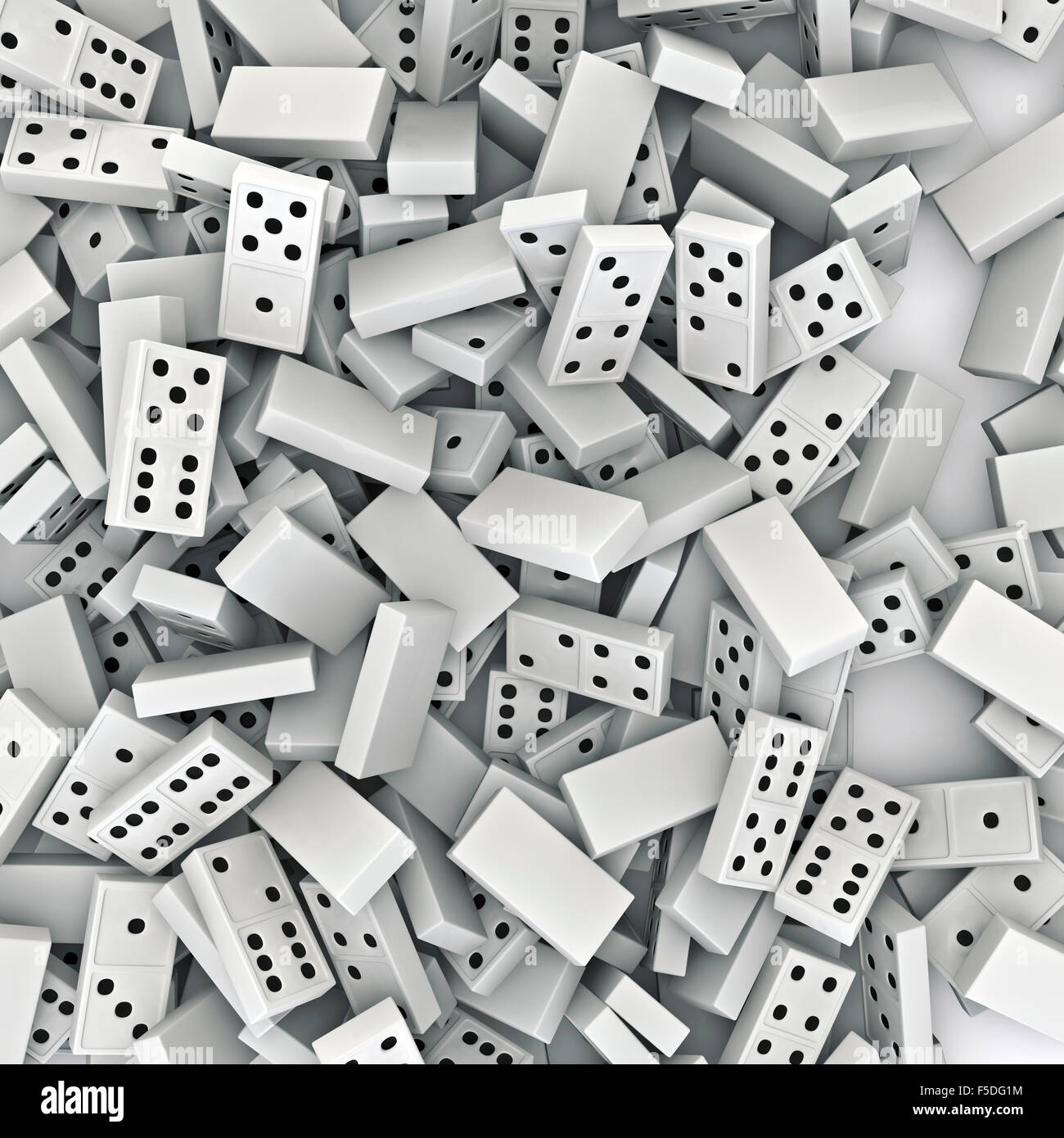 Domino background / 3D render of domino pieces filling image Stock ...