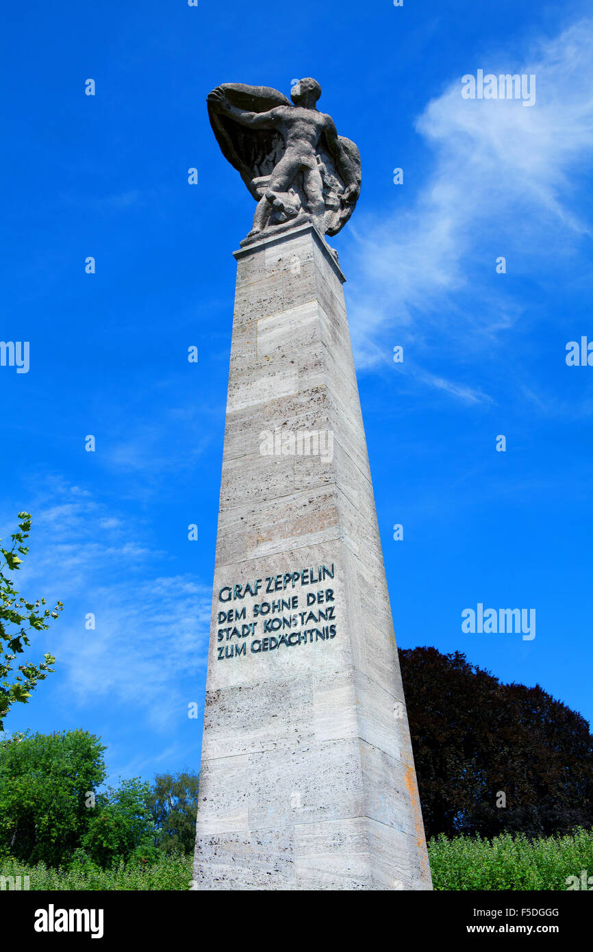 Graf Zeppelin Statue in Konstanz, Germany Stock Photo - Alamy