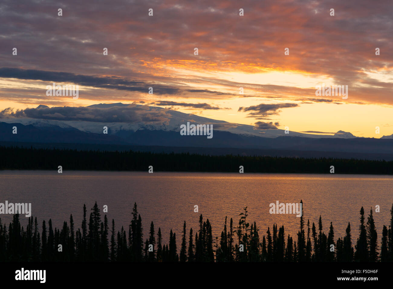 The sun finally rises on the Last Frontier Stock Photo - Alamy