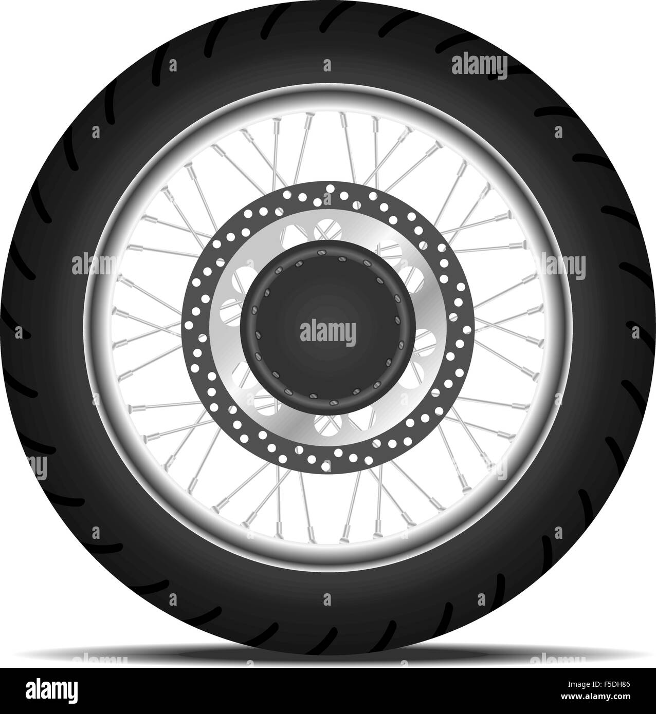 Tire with spokes Stock Vector Images - Alamy