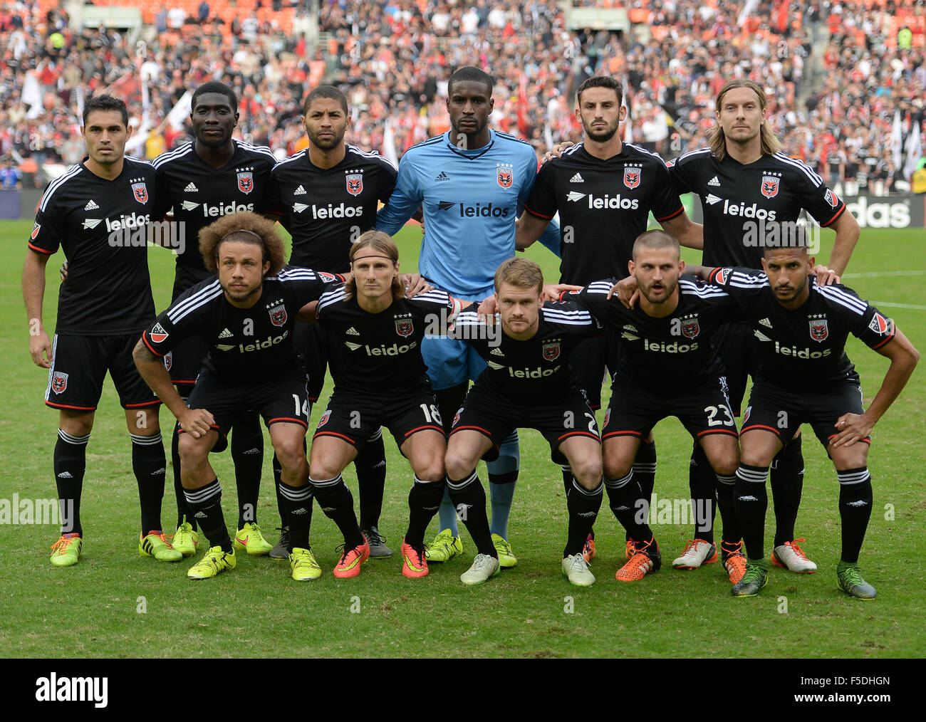 Washington, DC, USA. 1st Nov, 2015. 20151101 - The D.C. United starting ...