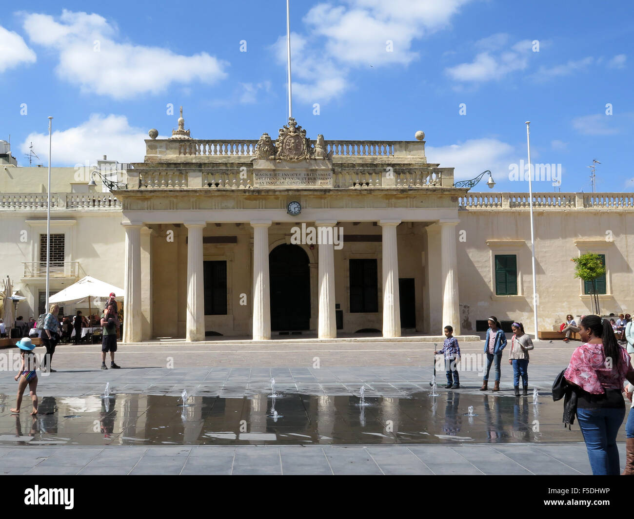 Palace Square, Valletta, Malta Stock Photo - Alamy