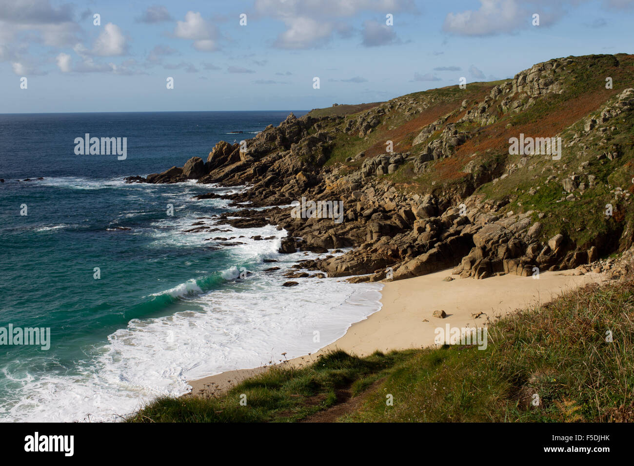 Porth Chapel beach, St. Levan, Cornwall, United Kingdom Stock Photo - Alamy