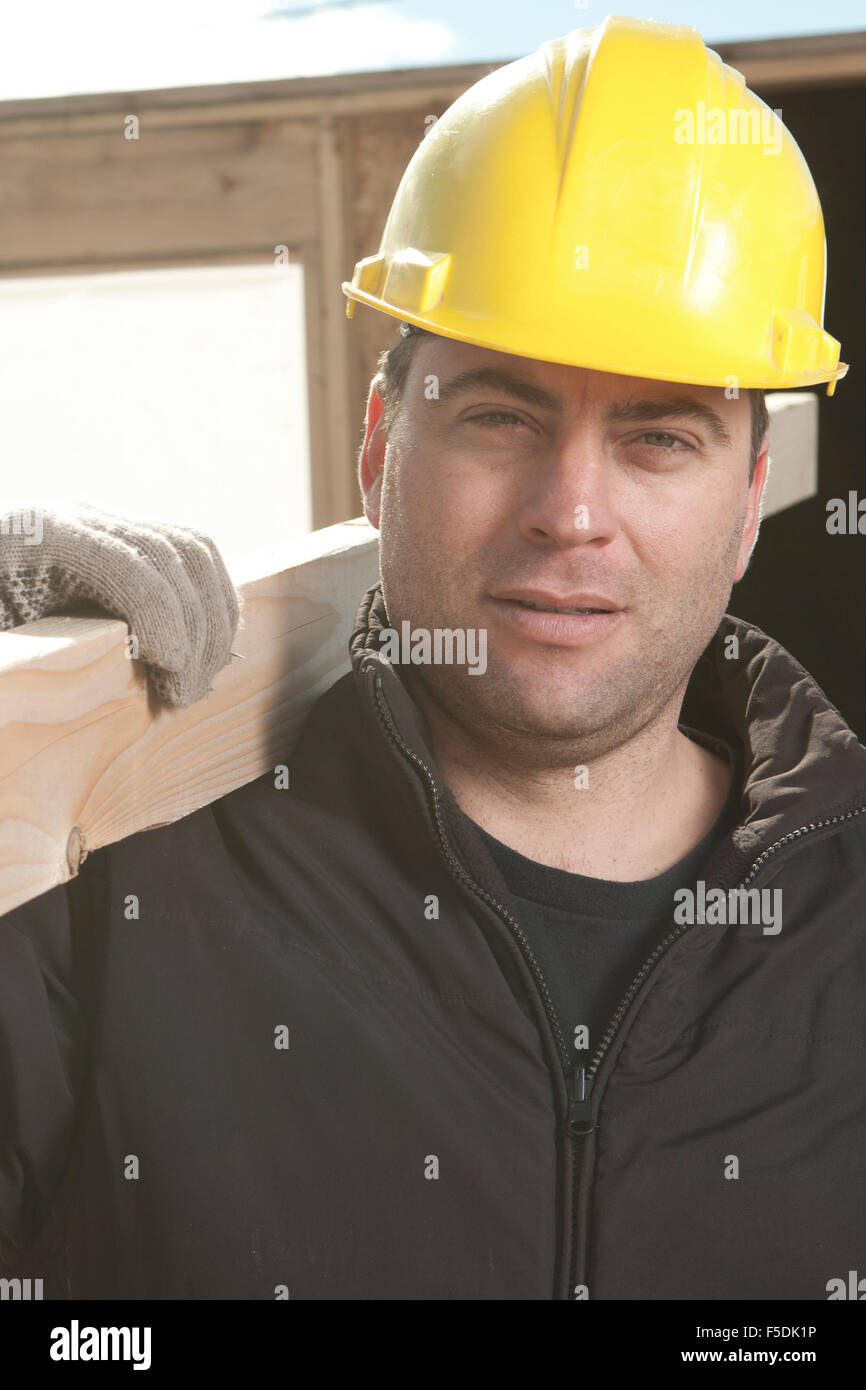 Two construction men working outside Stock Photo - Alamy