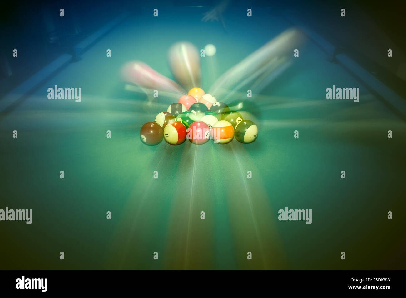 Billiard pool motion hi-res stock photography and images - Alamy