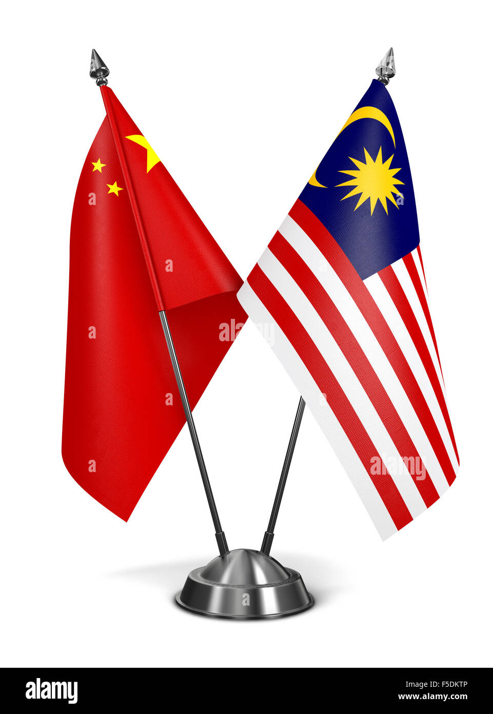 China and Malaysia - Miniature Flags Stock Photo - Alamy