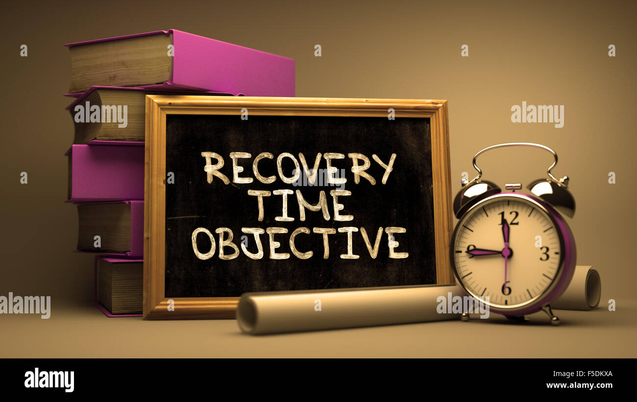 Recovery Time Objective - Chalkboard with Inspirational Quote Stock ...